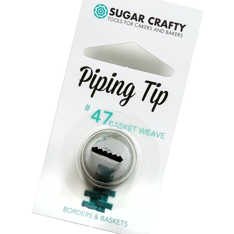 Sugar Crafty Piping Tip #47 Basket Weave – GorgeousGooseCakes