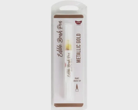 Metallic Edible Brush Pen Marker - Gold – GorgeousGooseCakes
